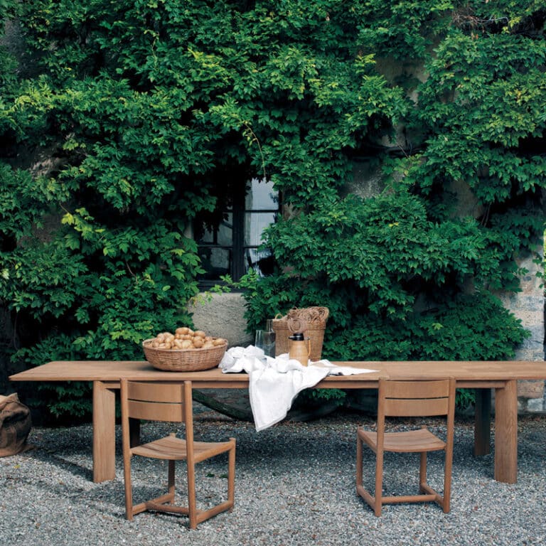 Table à allonge en teck Roda Brick – Saisons